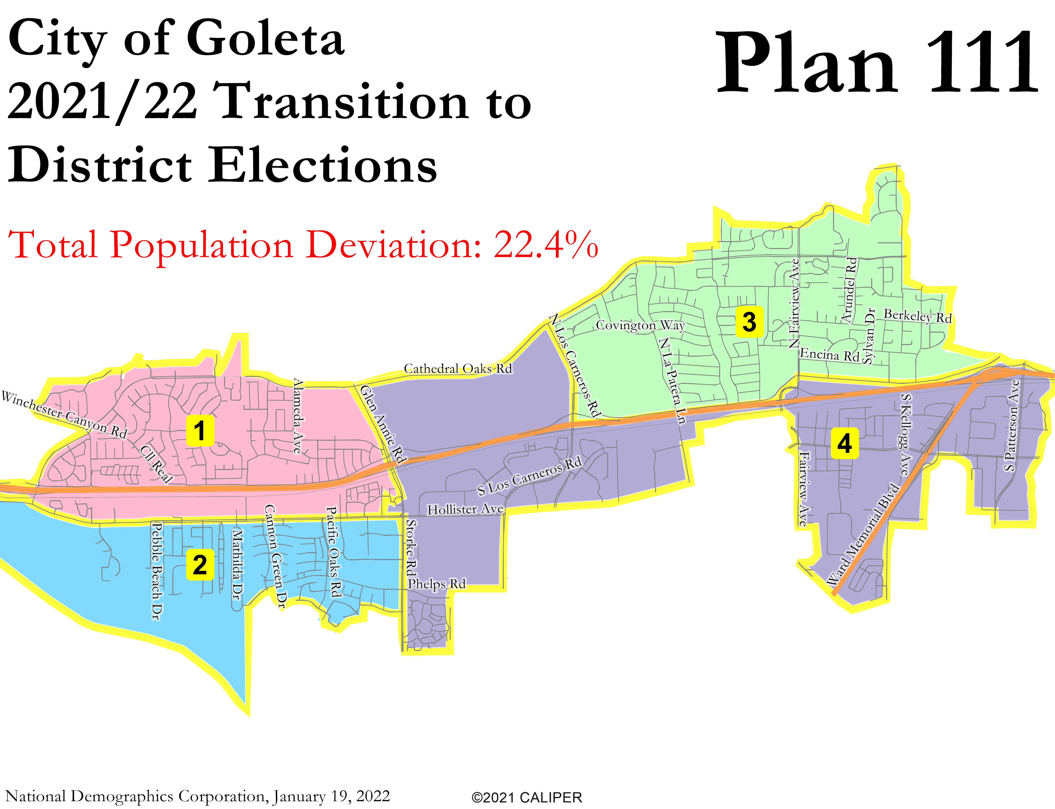 Plan 111 (Not Population Balanced) - Draw Goleta